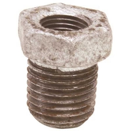 Proplus 3/4 x 1/2 Lead Free Galvanized Malleable Fitting Bushing Silver 44244 | Zoro